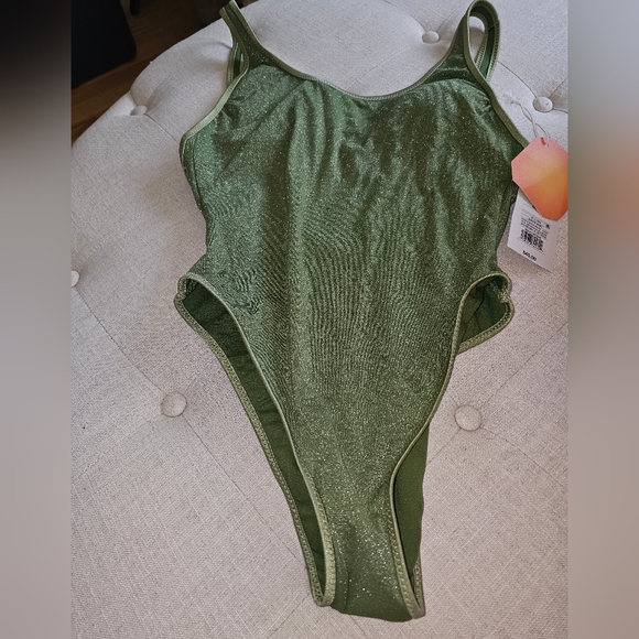 Target x Fe Noel | Swim | Nwt Target X Fe Noel Small Metallic High Leg ...